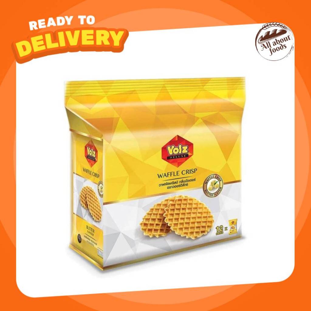 Voiz Deluxe Waffle Crisp Butter Flavor 22g x 12 Sachets | Shopee ...