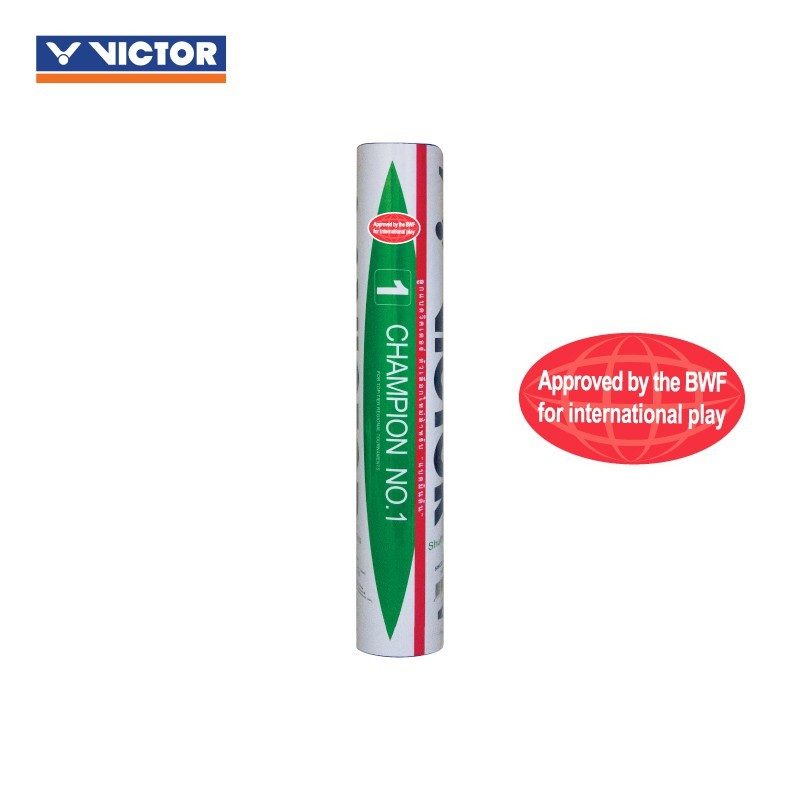 VICTOR Badminton Shuttlecocks CHAMPION NO.1 (1 Tube 12 Pcs) | Shopee ...