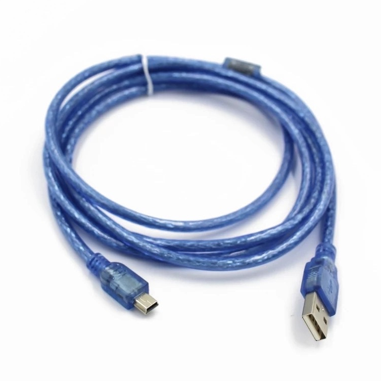 USB Mini 5 Pin Cable For Camera And More 1.8m 3m 5m Blue And Black ...