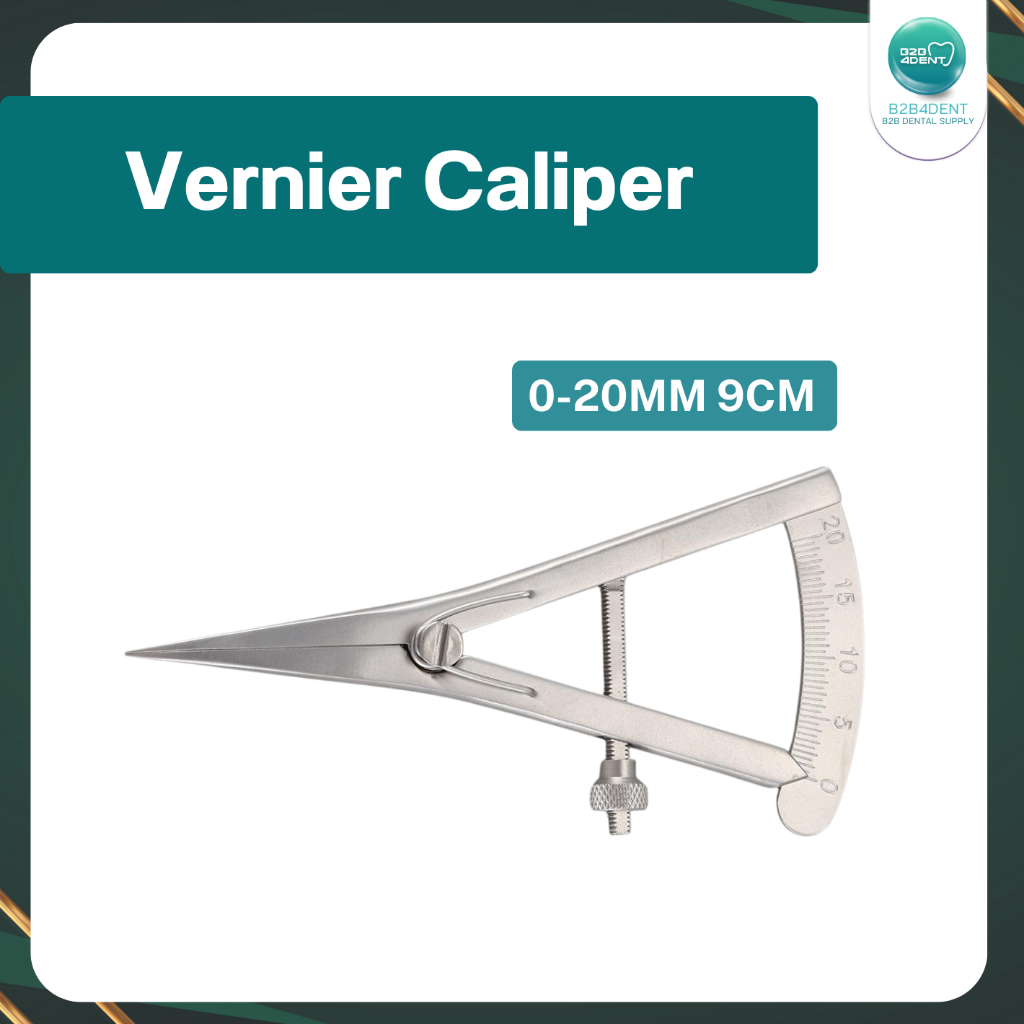 Vernier caliper Measuring Tooth Size Ruler Dental Scale Measure Tool ...