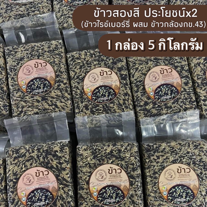 Two-Color Rice (Rice Mixed With Camera Kor. 43) From Organic Plot (1 ...