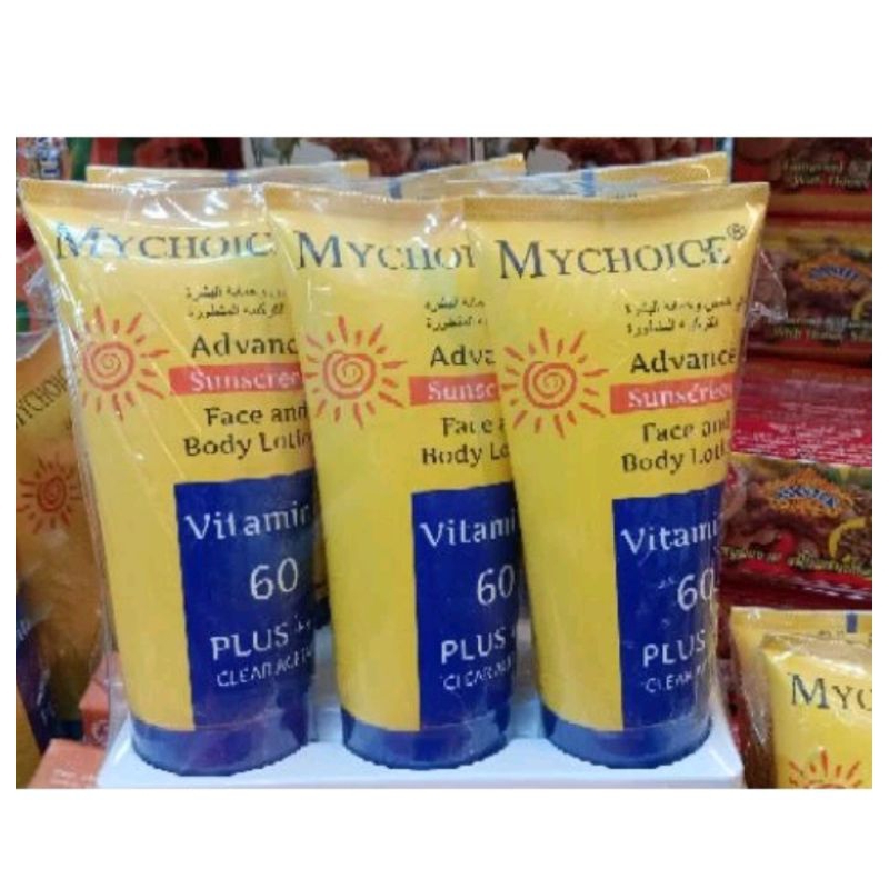 My Choice Sunscreen Cream Original Formula 60 plus +++150ml | Shopee ...