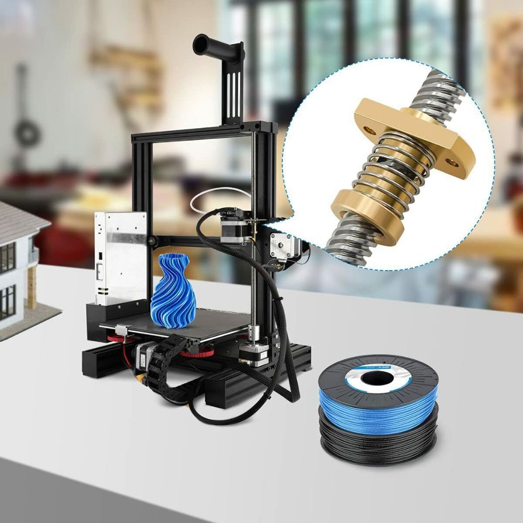 T8 Anti Backlash Spring Loaded Nut Used For Upgrade 3D Printer Ender 3 ...