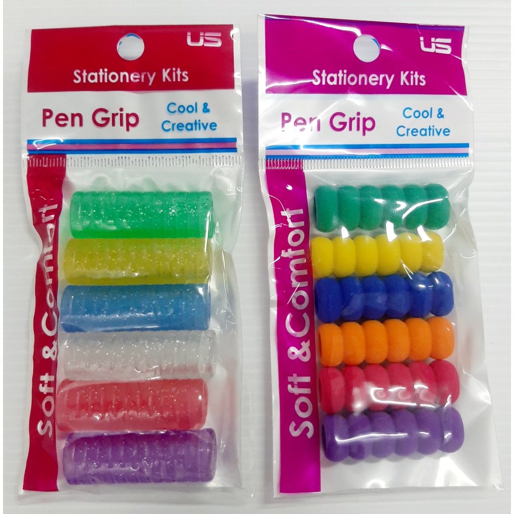Rubber Sleeve Pen Cap Pencil (1 Pack 6 Pieces) Assorted Colors | Shopee ...