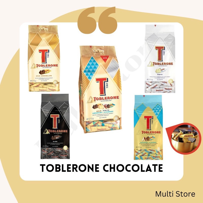 Toblerone Chocolate (Tiny Collection) ~ Topblerone Mini Size 272g ...