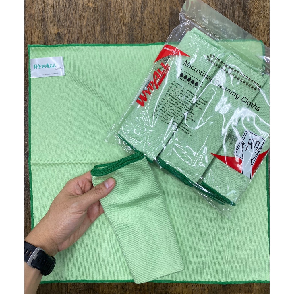Microfiber Cleaning Cloth Green-Wypall-KWB8396 (1 Piece) Microfiber ...