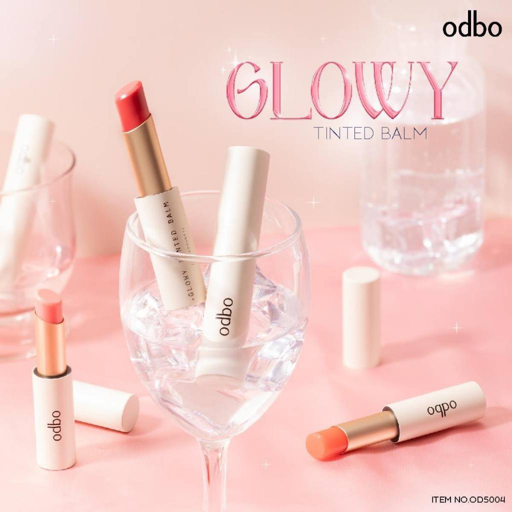 odbo GLOWY TINTED BALM (OD5004) Lip Tint Palm Smooth And Soft Lips ...