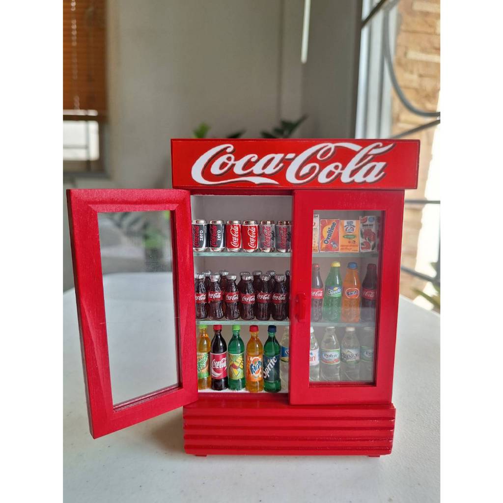 Mini 2-Door Refrigerator Is A Red Coke Freezer Model In Carbonated ...