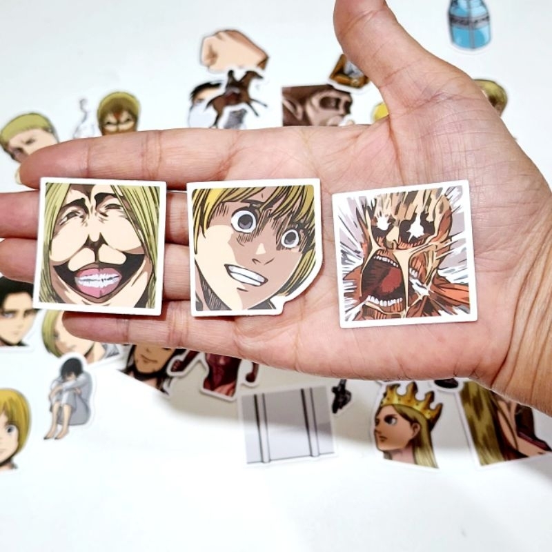 Attack on Titan Stickers For Small Round Head (40pcs) | Shopee Philippines