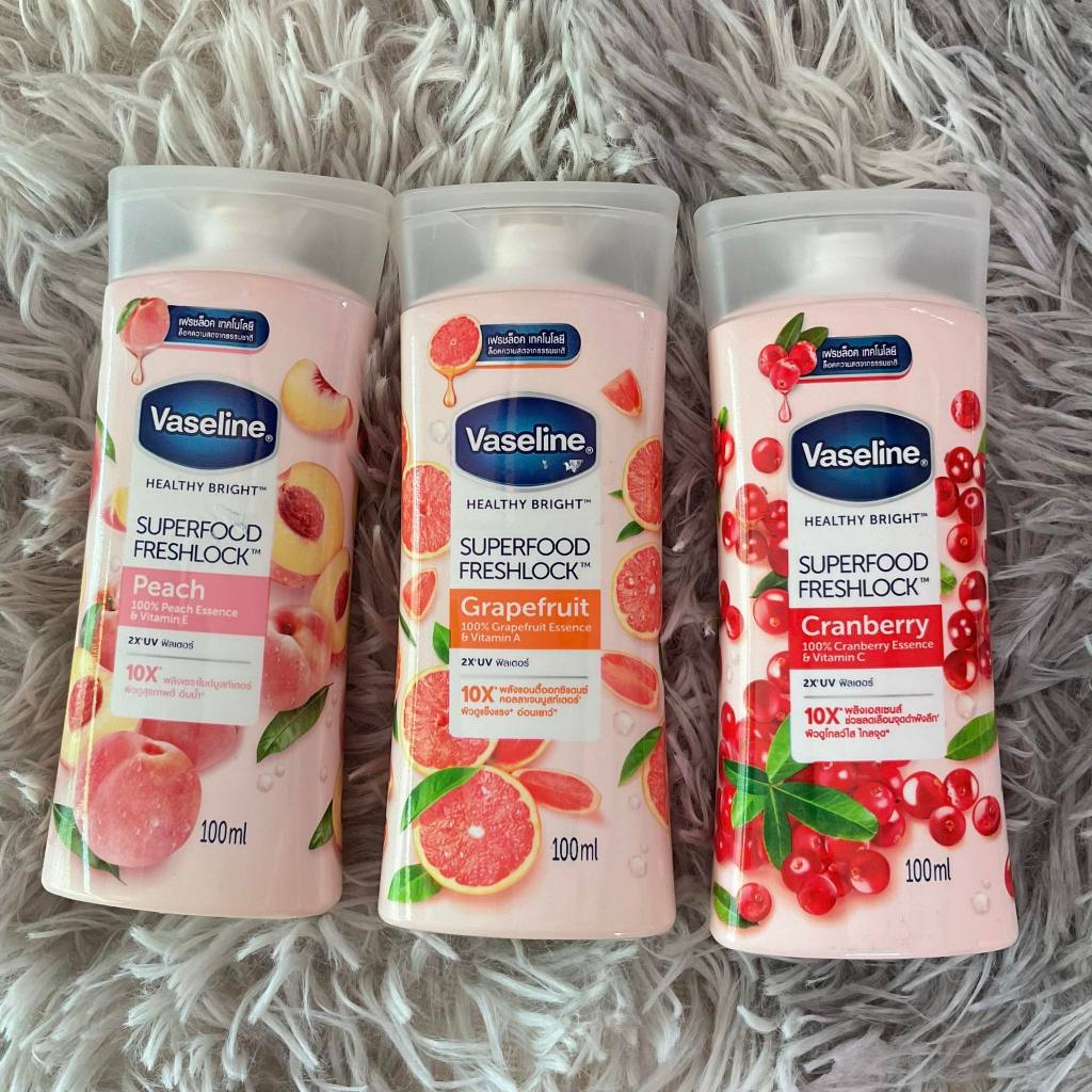 Vaseline Lotion Superfood Freshlock Cranberry 100ml | Shopee Philippines