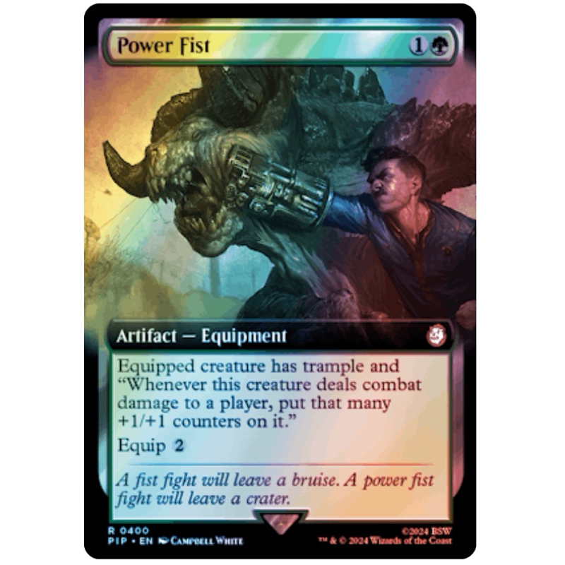 Universes Beyond: Fallout Variants Foil: Power Fist (0400-Extended Art ...