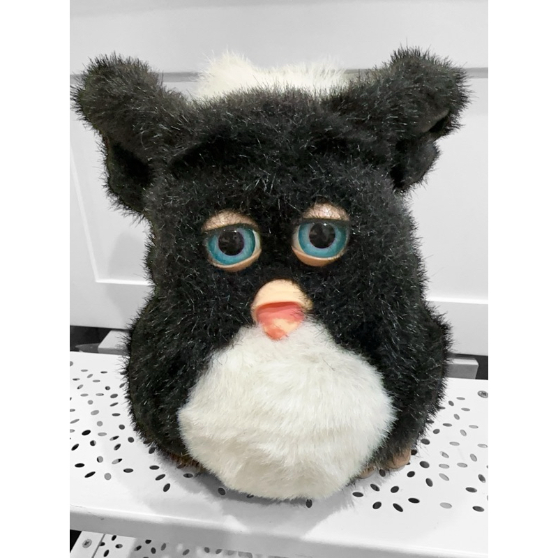 SUPER RARE FURBY 2005 Black/Light Brown Pink Belly Blue Eyes 2005 ...