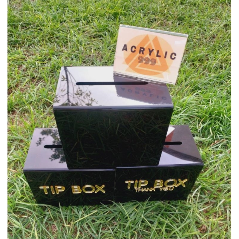 tip box Black Color There Are 3 Types Gold Letters 3 Mm Thick Sheet ...