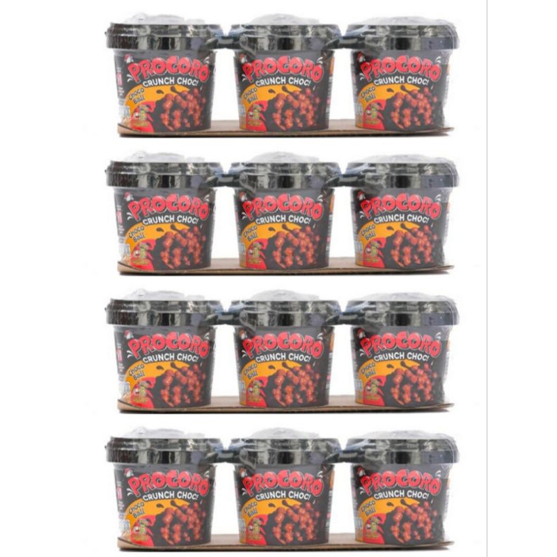 Progoro Chocolate Crunch 45g (Great Value!!Pack 12 Pcs) | Shopee ...