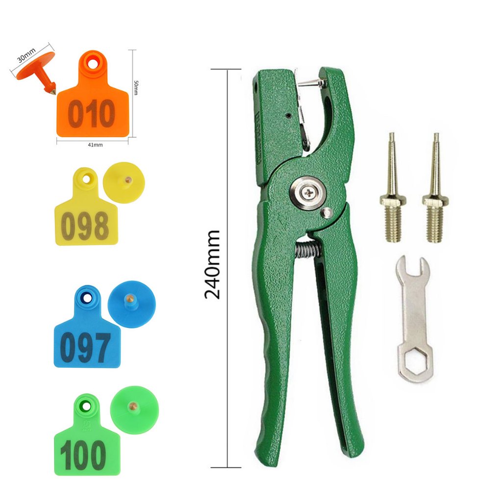 Livestock Ear Tag Pliers Animal Tags Size 5x4h Pig Installation Tools ...