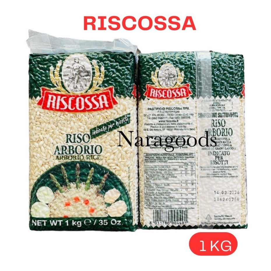 Risotto Arborio Rice Risscosa 1kg. Italian For Rizot Menu | Shopee ...
