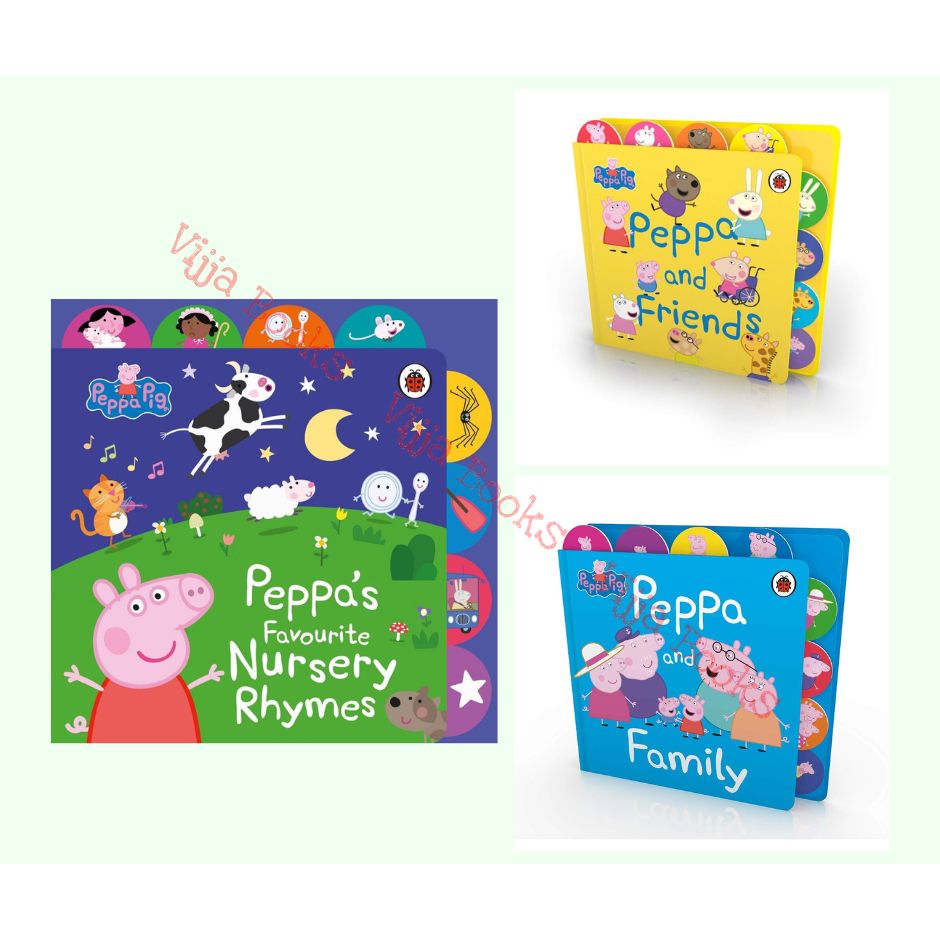 Peppa Pig Tabbed book Children's Storybook Little English Board [Z ...