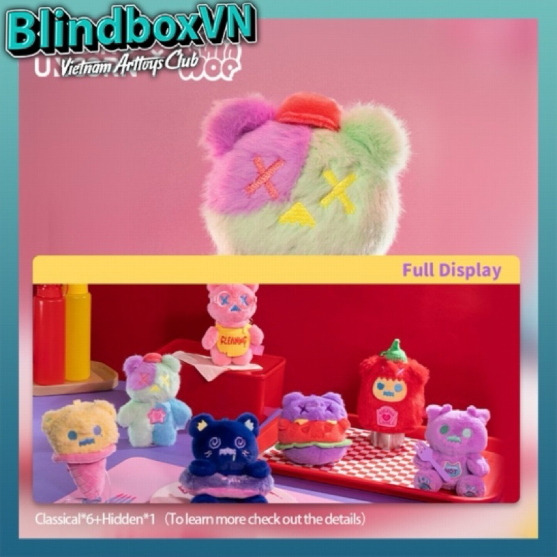 ️ FINDING UNICORN X Shin Woo Ghost Bear Diner Series Plush Dip And ...