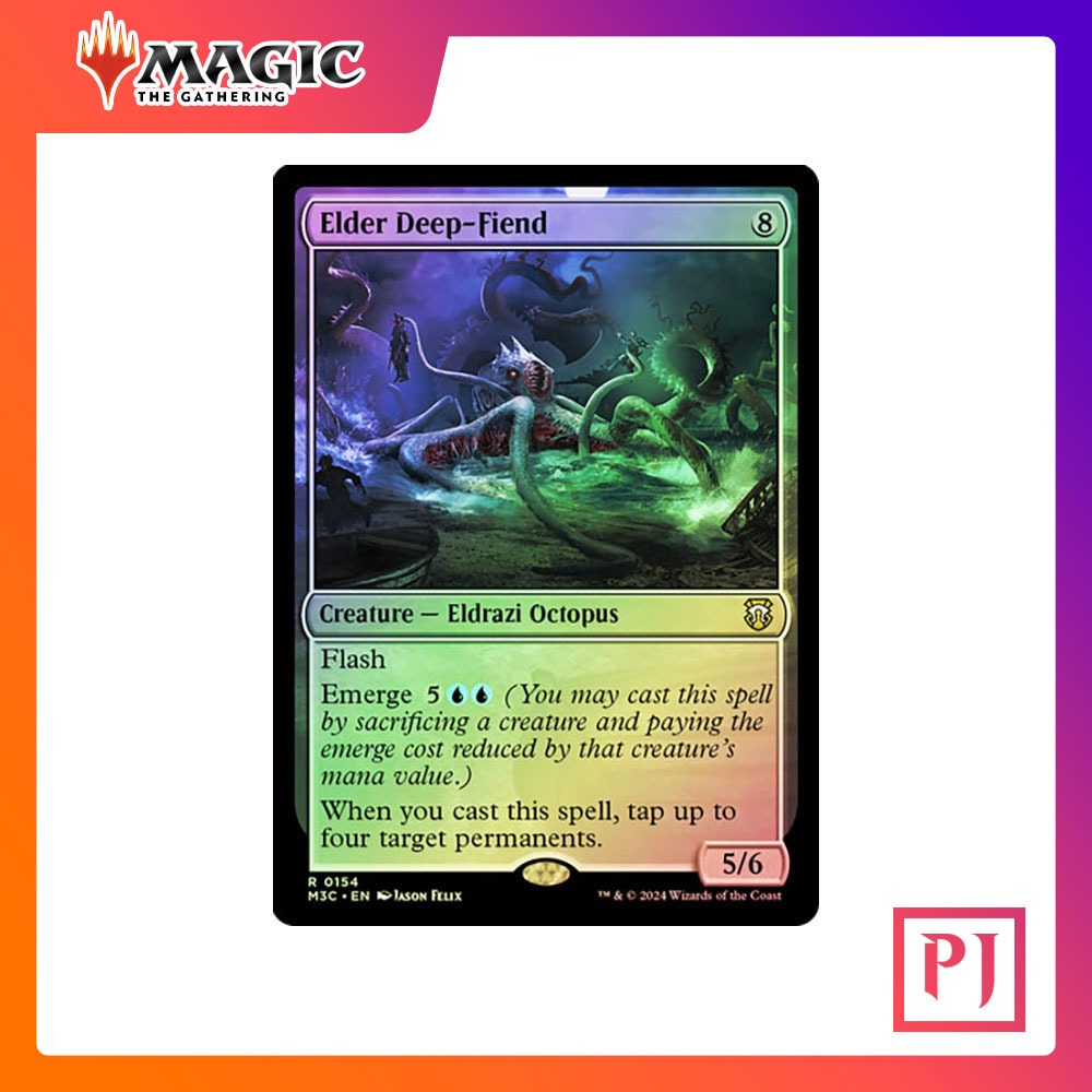 [MTG] Elder Deep-Fiend (Ripple FOIL) [M3C] [CLEAR] [RARE] [FOIL] [ENG] (Magic Card/Magic the ...