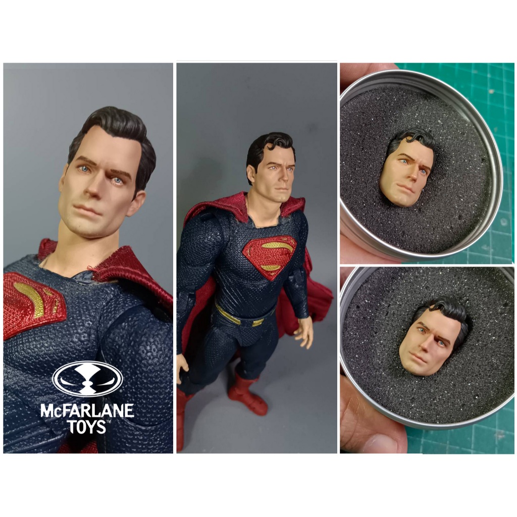 henry cavill head superman 1/10 for mcfarlane toys (new version ...