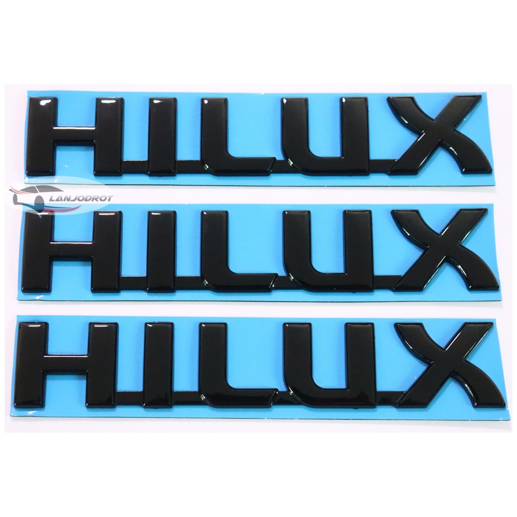 Hilux Logo Sign Glossy Black Embossed For Toyota VIGO | Shopee Philippines