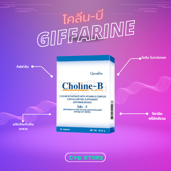 Choline -B Giffarine Nourishes The Brain Memory Thinking Fast Reading A ...