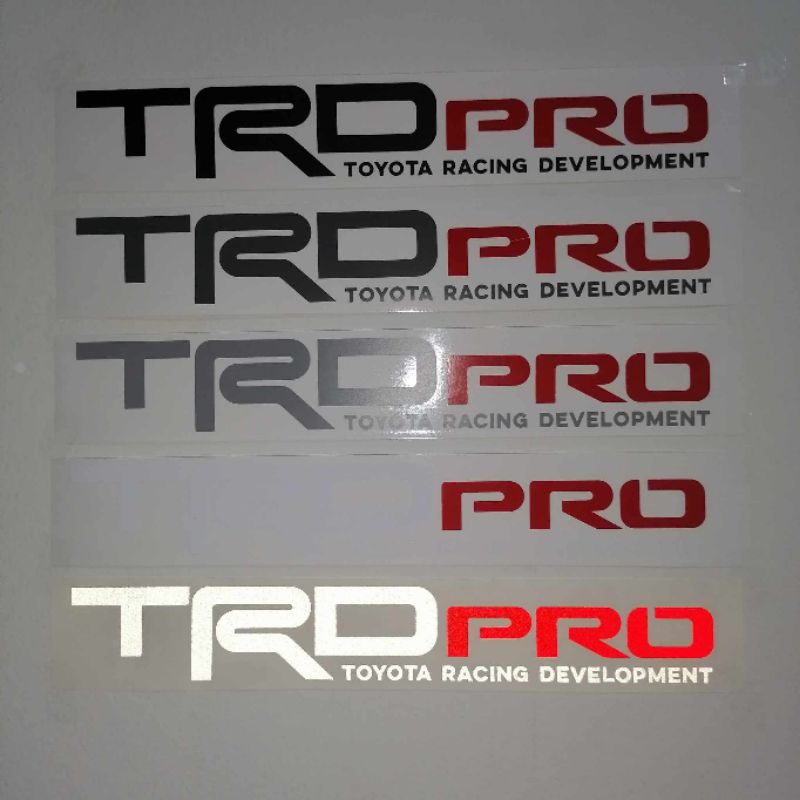TRD PRO Car Sticker Cutting Die Cut | Shopee Philippines