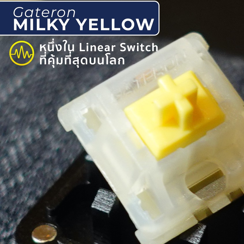 KEYBOARD Switch GATERON Milky Yellow PRO (Switch 5 pin)-Mechanical ...