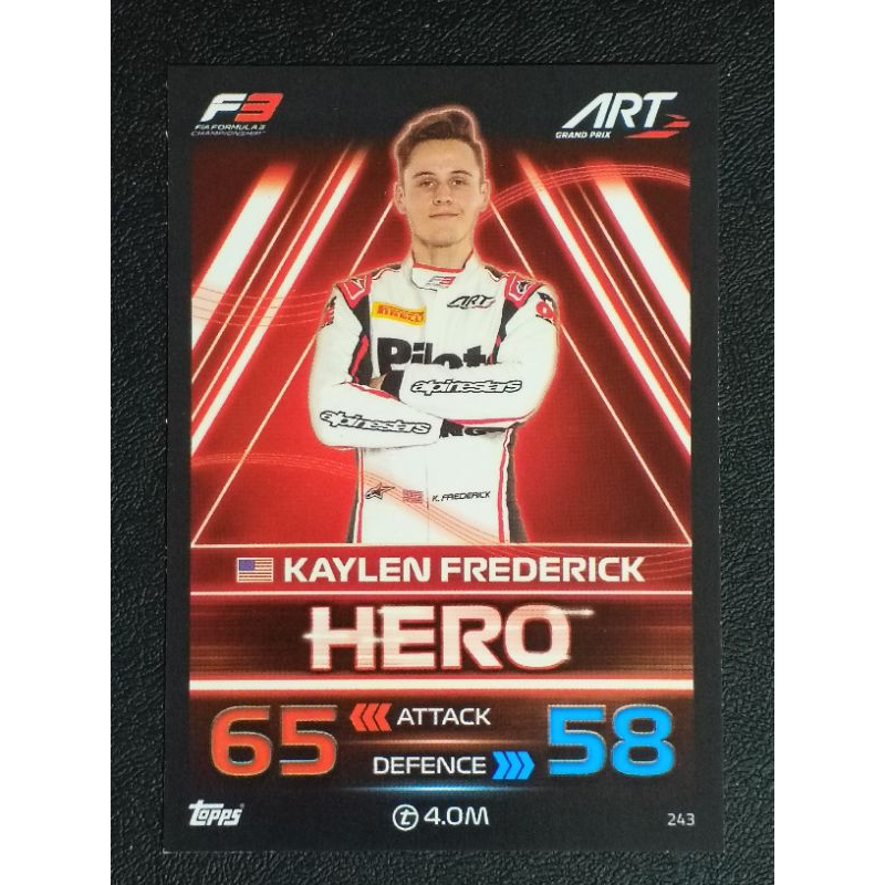 FORMULA ONE CARD (HERO F3) TURBO ATTAX 2023 TRADING GAME FIA WORLD ...