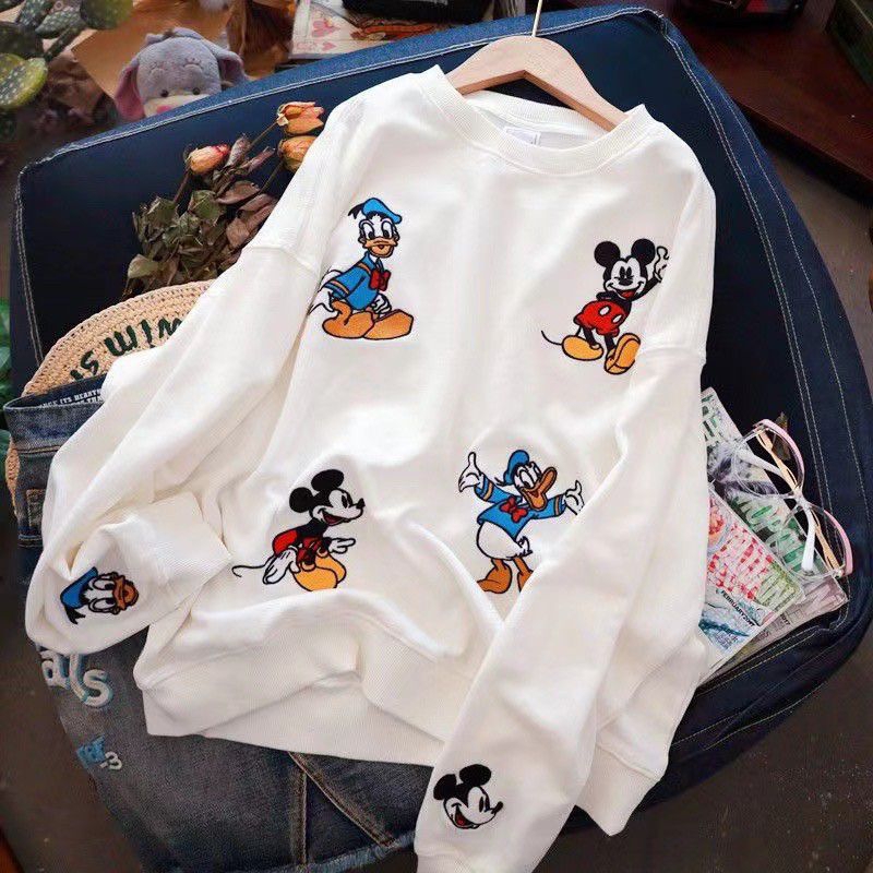 Disney Long Sleeve Shirt Embroidery Cute Pattern. | Shopee Philippines