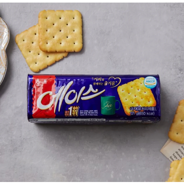 Haitai Ace Sugar Free Biscuits Korean Snacks New York Cheesecake ...