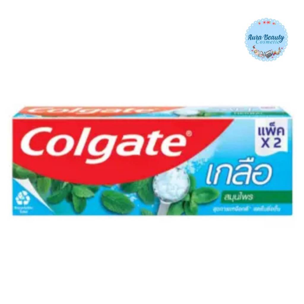 (2 Tubes/Pack) Colgate Toothpaste 150g Salt Formula Extra Fresh Mint ...