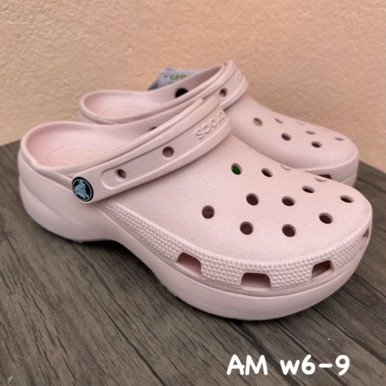 Crocs classic platform clog Super Soft White Shoes Height 5cm | Shopee ...