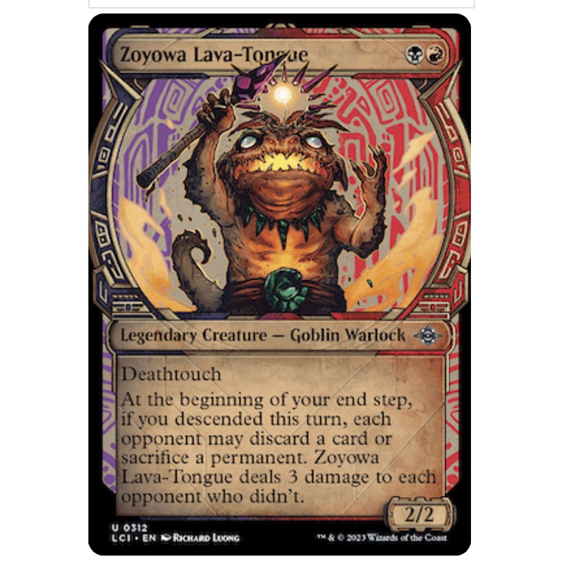 The Lost Caverns of Ixalan Variants: Zoyowa Lava-Tongue (0312-Showcase ...