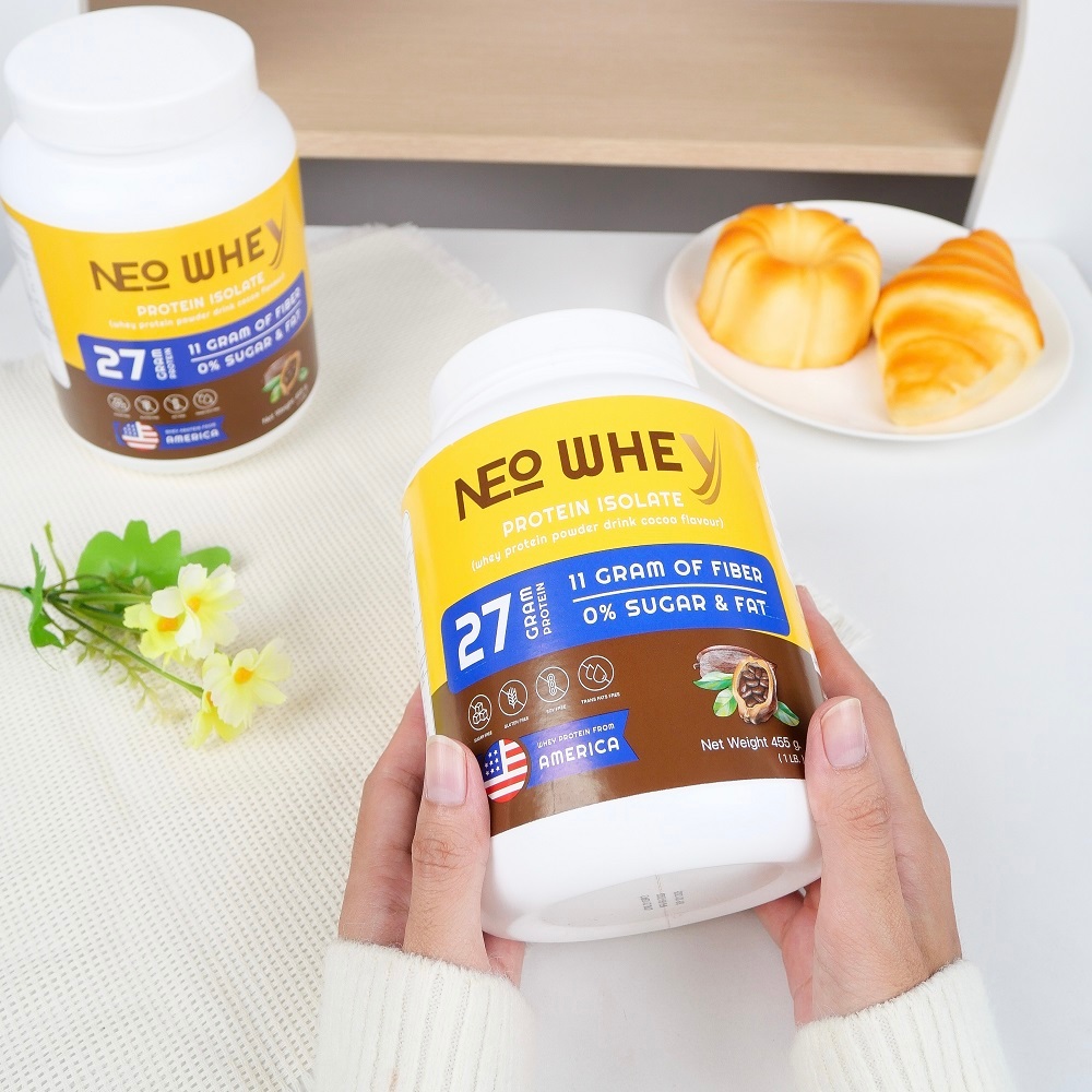NEO WHEY PROTEIN ISOLATE Cocoa High 27g Build Muscle Lean Fat 1 Lb ...