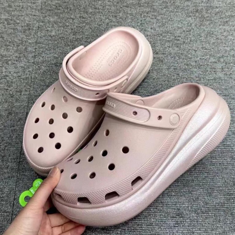 Adult High Heel CROCS Classic Crush Clog Unisex Shoes New Model From ...