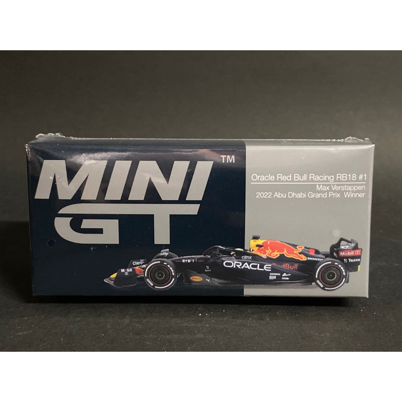 MINI GT No.520 Oracle Red Bull Racing RB18 1 Max Verstappen 2022 Abu ...