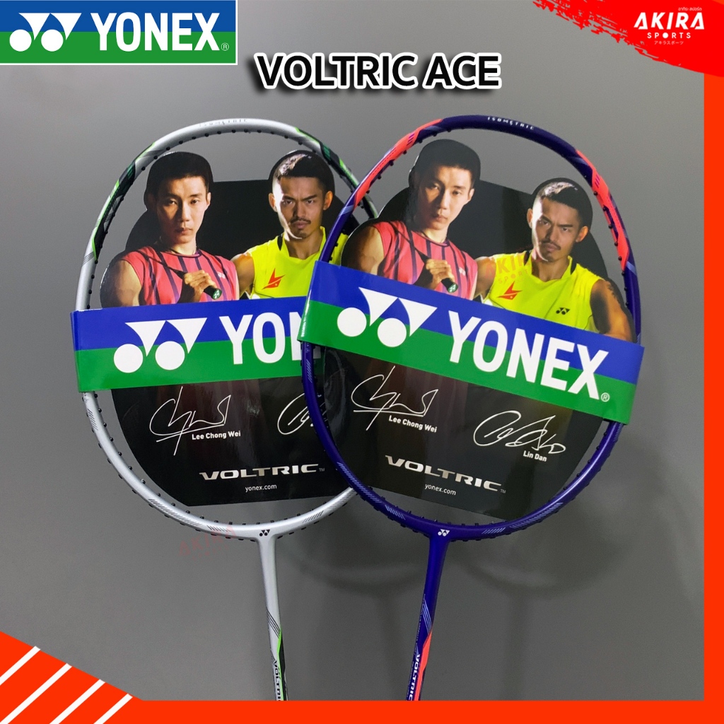 YONEX VOLTRIC ACE Badminton Racket Beginner Power Line With TRI-VOLTAGE SYSTEM String Bg65 And ...