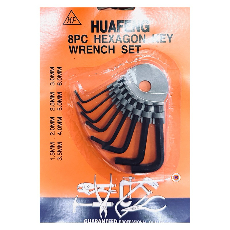 Hex Key Set (1 Pack 8 Pcs.) | Shopee Philippines