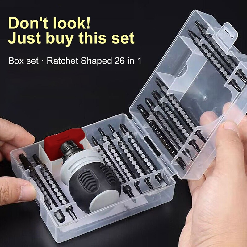 26in1 Ratchet Screwdriver Set Mini Hand Tool CRV Cross Groove ...