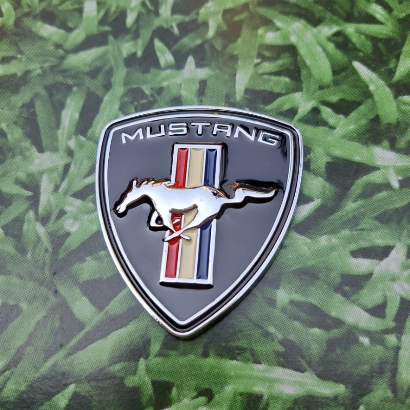 FORD Logo Mustang Metal Material Triangle Shape Silver | Shopee Philippines