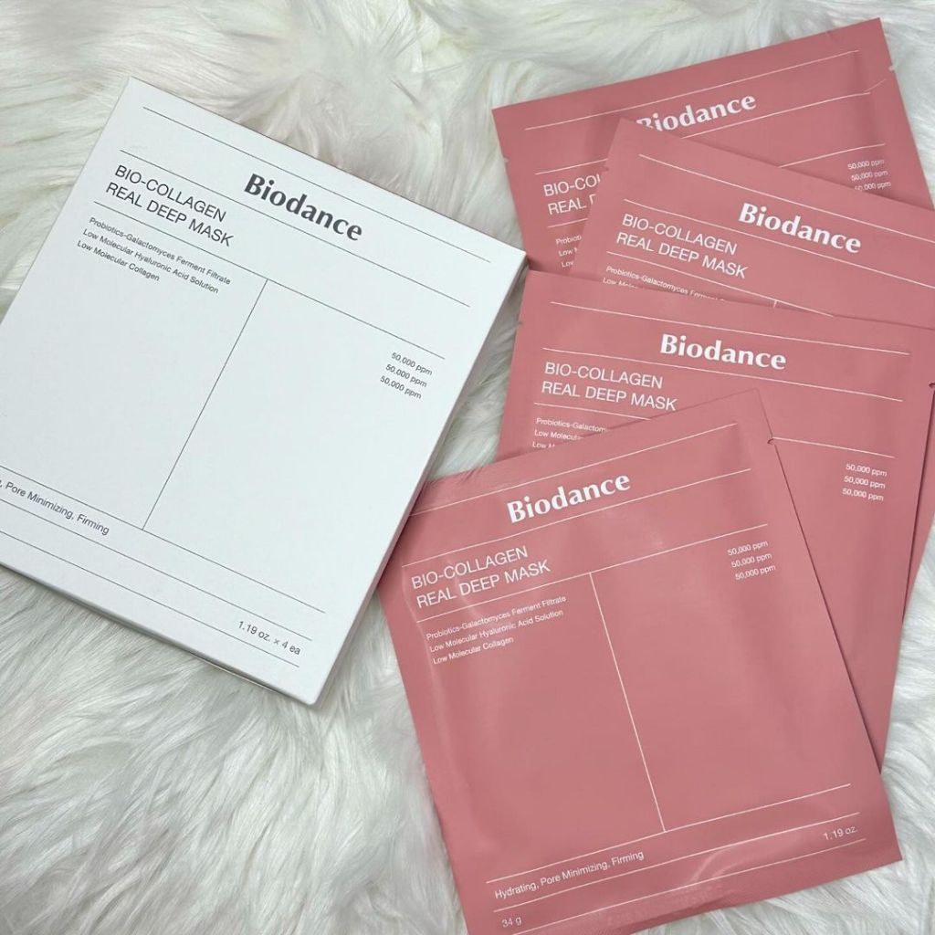 BIODANCE BIO-COLLAGEN REAL DEEP MASK 1 Box Contains 4 Sheets Of Famous ...