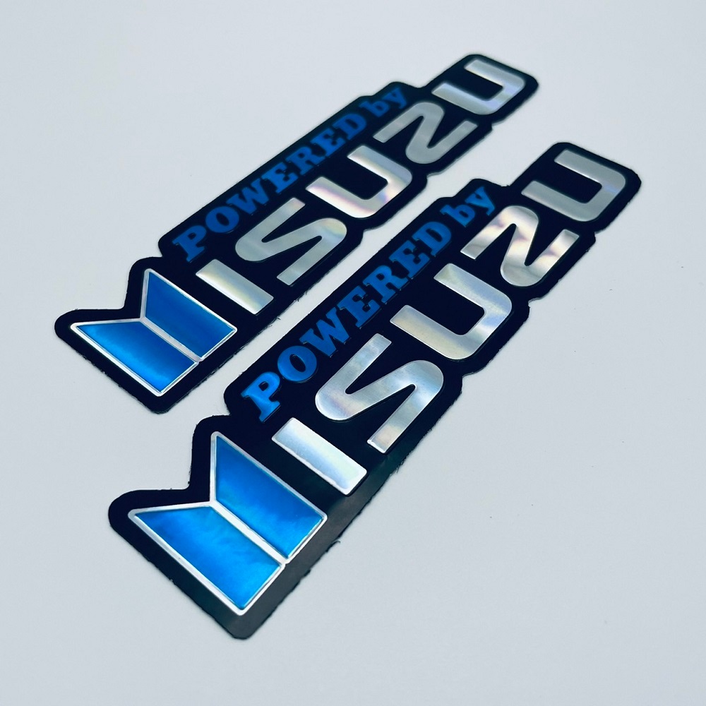 Isuzu Sticker Blue 3D Convex Stamping Decorative Pickup Truck Racing ...
