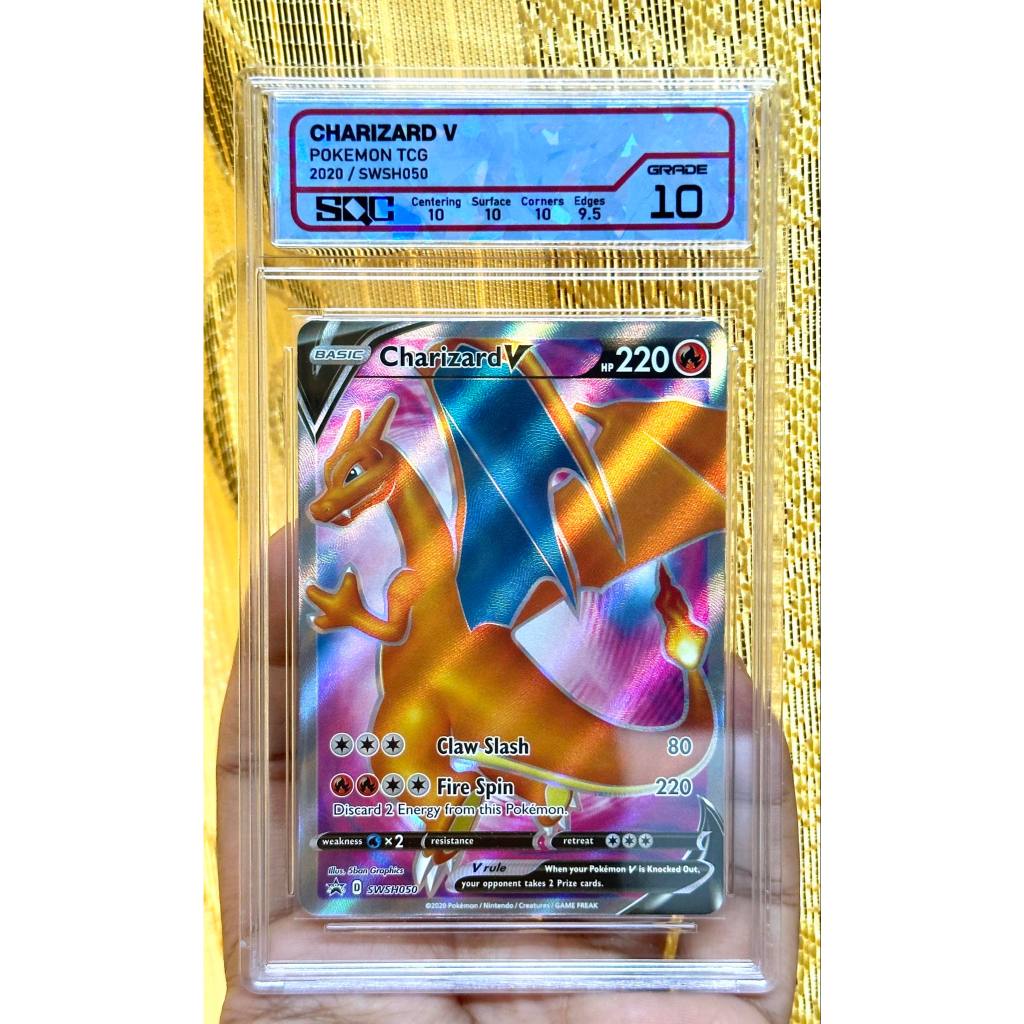Pokemon Card-Lisardon V Promo (Promo) EN Grade SQC 10 Code SWSH050 (SQC ...