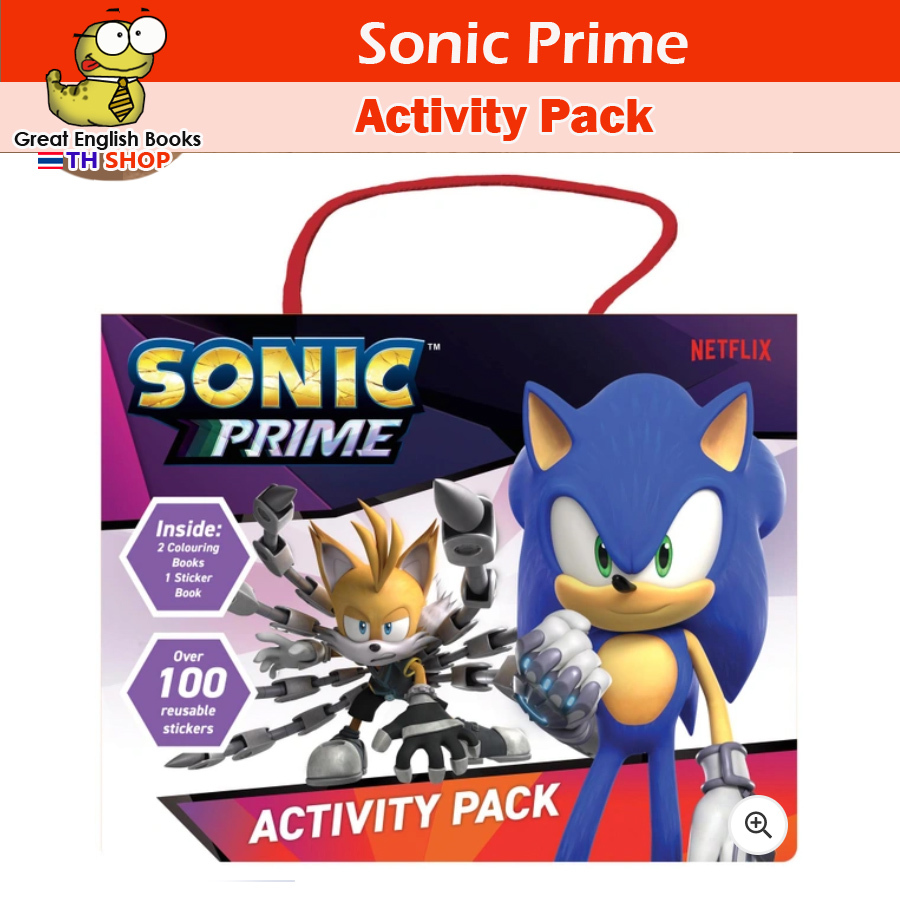 * Genuine Original License * Sonic Prime Activity Pack with 3 Books and ...