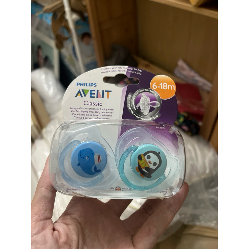 Classic Philip Avent Pacifier For Baby 6-18 (Sold Or Twin Pack ...