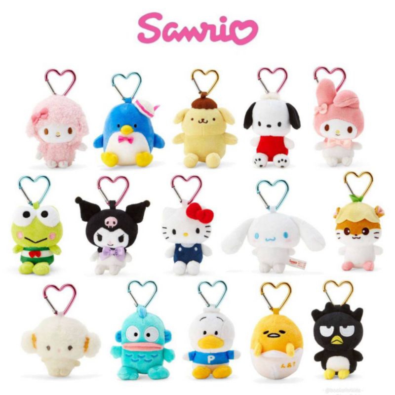 Authentic!! Sanrio-Doll Keychain heart Loop Mini mascot holder (heart ...