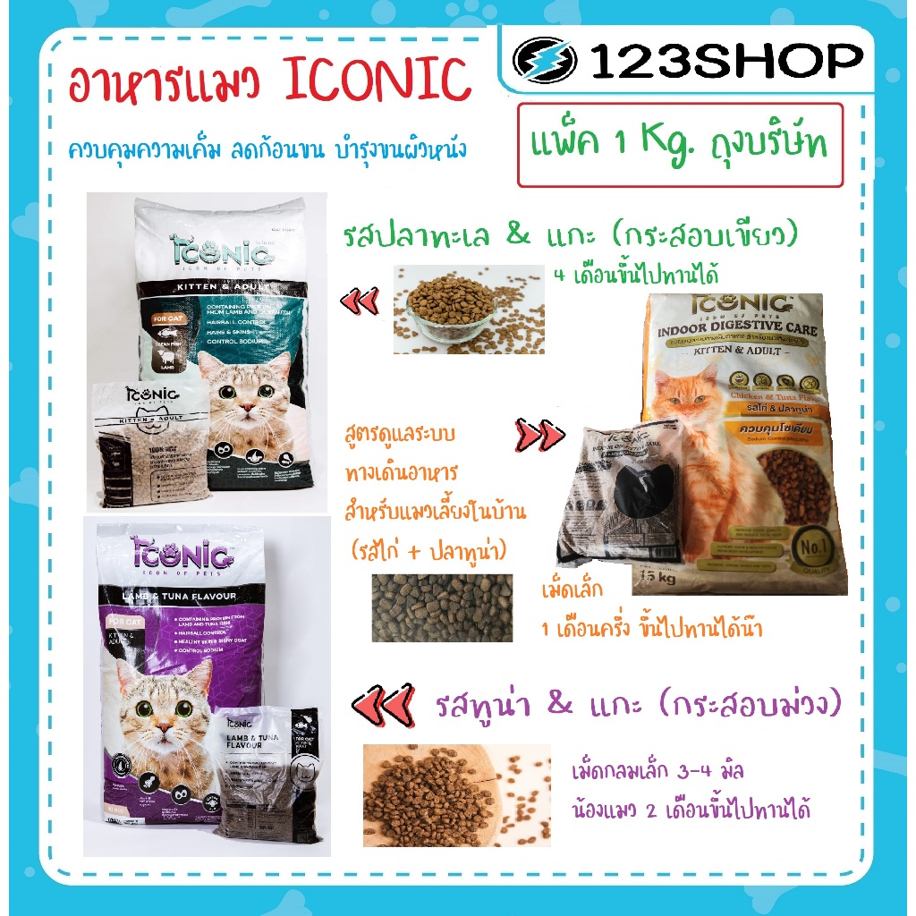 Iconic Ionic Premium Grade Cat Food Less Salty Kidney Disease 1 Kg Pack ...