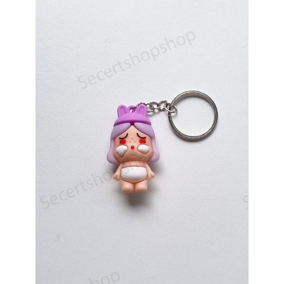 (Can Issue Tax Invoice) Keychain 3D Cry baby Doll Labubu | Shopee ...