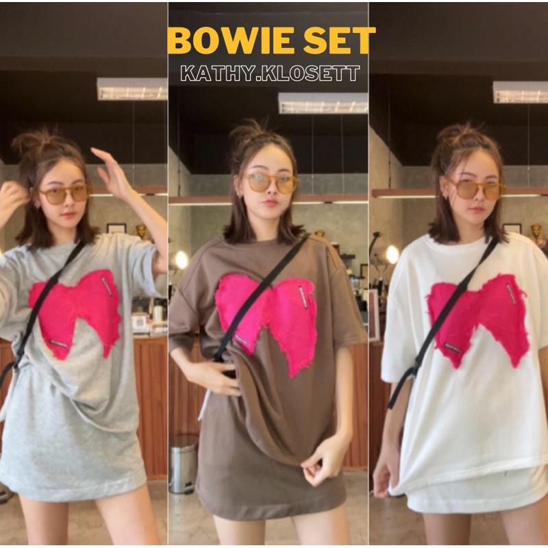 Bowie set-Blouse set + Skirt Pants | Shopee Philippines